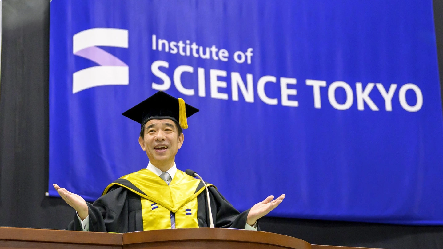 2024 Spring Graduation Ceremony speeches at Ookayama Campus by Naoto ...